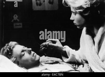 Nicole Stephane, Edouard Dermithe, on-set of the Film, "Les Enfants ...