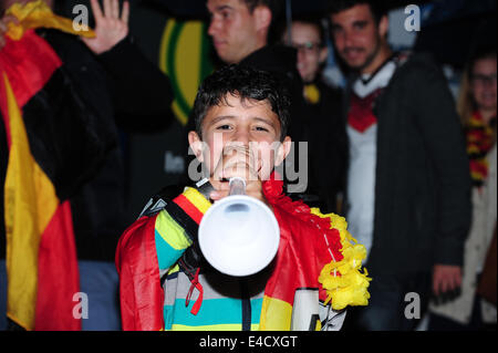 Germany celebrates with their fans after defeating Ivory Coast in a ...