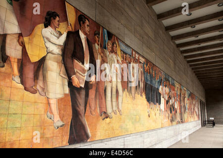 Communist era mural at the former Soviet Military Administration ...