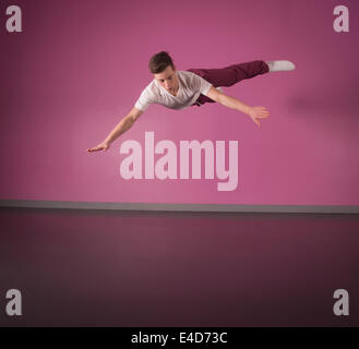 Cool break dancer mid air doing the splits Stock Photo - Alamy