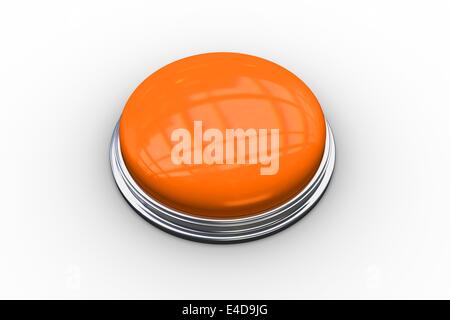 Digitally generated shiny orange push button Stock Photo - Alamy
