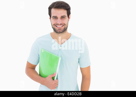 Handsome student smiling at camera Stock Photo - Alamy