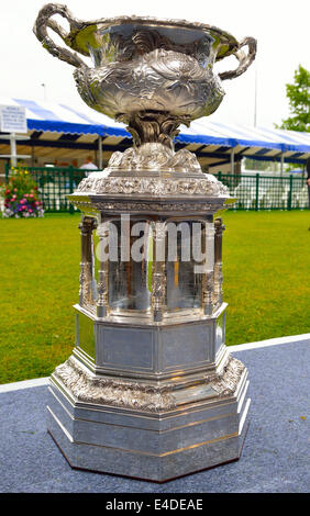 Grand Challenge Cup with its old base seen in the Prize Tent in the ...