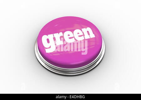 Digitally generated shiny pink push button Stock Photo - Alamy