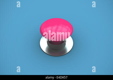 Composite image of pink push button Stock Photo - Alamy