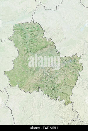 Map of Yonne France Stock Photo - Alamy
