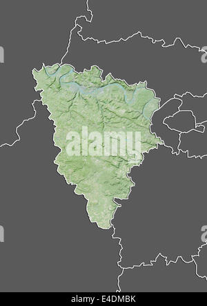 Departement of Yvelines, France, Relief Map Stock Photo - Alamy