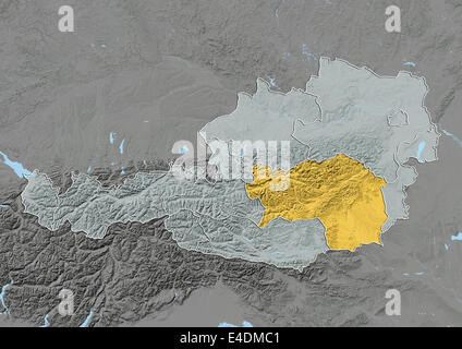 Map of Styria Stock Photo - Alamy
