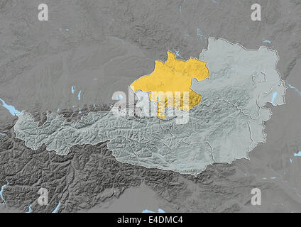 Map of Upper Austria Stock Photo - Alamy