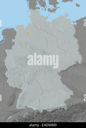 Map of Bremen Stock Photo - Alamy