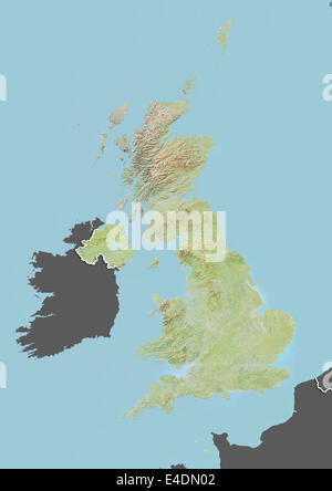 England, United Kingdom, Relief Map Stock Photo - Alamy