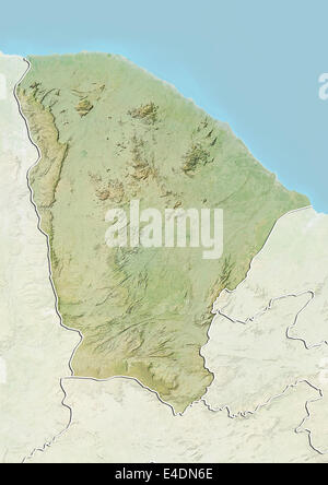 Map of Ceara Stock Photo - Alamy