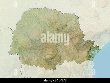 State of Parana, Brazil, Relief Map Stock Photo - Alamy