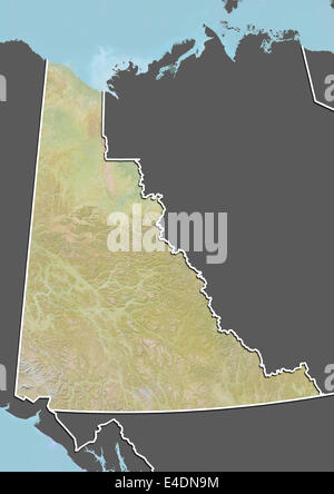 Map of Yukon Stock Photo - Alamy