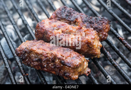 Romanian traditional barbecue Stock Photo - Alamy