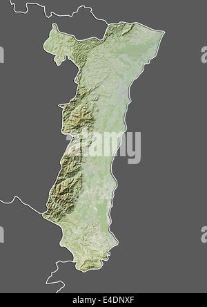 Region of Alsace, France, Relief Map Stock Photo - Alamy
