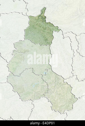 Departement of Ardennes, France, Relief Map Stock Photo - Alamy