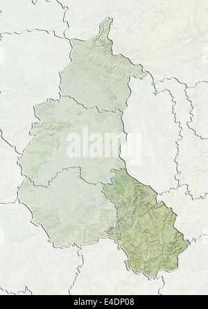 Departement of Marne, France, Relief Map Stock Photo - Alamy