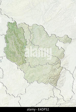 Departement of Meuse, France, Relief Map Stock Photo - Alamy