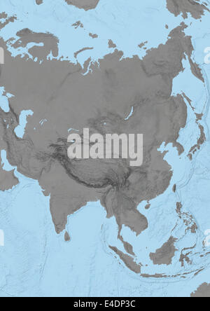 Asia, Relief Map Stock Photo - Alamy