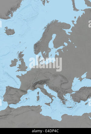 Europe, Relief Map Stock Photo - Alamy