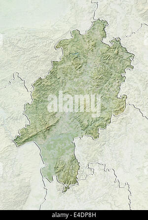 Map of Hesse Stock Photo - Alamy