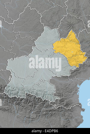 Departement of Aveyron, France, Relief Map Stock Photo - Alamy