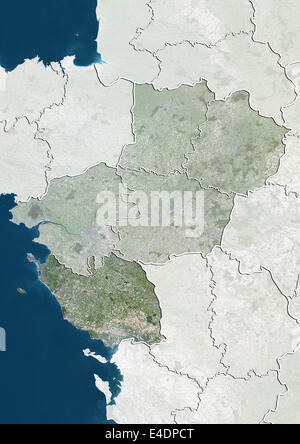 Departement of Vendee, France, Relief Map Stock Photo - Alamy