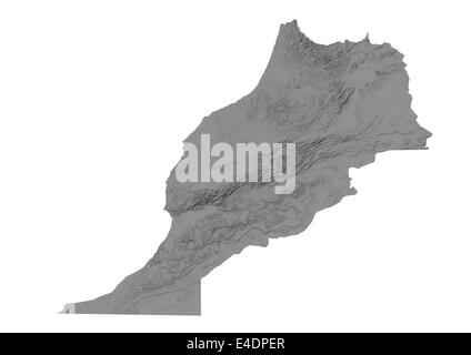 Morocco, Relief Map Stock Photo - Alamy