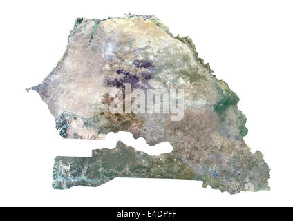 Senegal, Satellite Image Stock Photo - Alamy