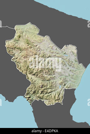 Map of Basilicata Stock Photo - Alamy
