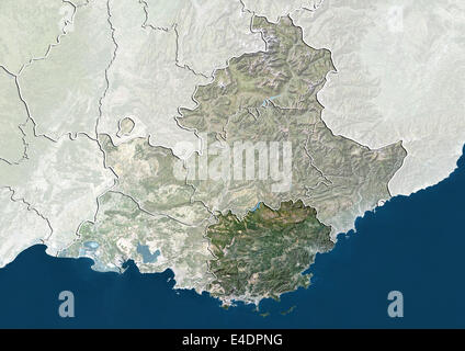 Departement of Var, France, Relief Map Stock Photo - Alamy