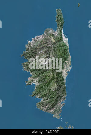 Corsica, True Colour Satellite Image Stock Photo - Alamy