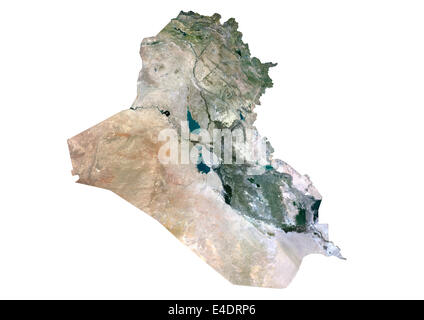 Iraq, satellite image Stock Photo - Alamy