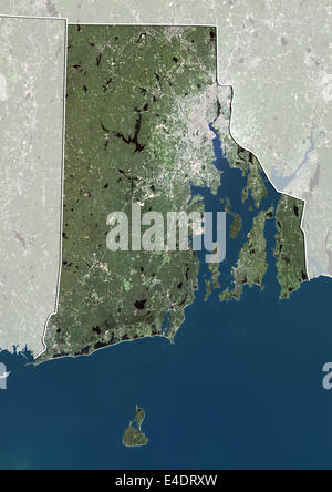 Providence, Rhode Island, satellite image Stock Photo - Alamy