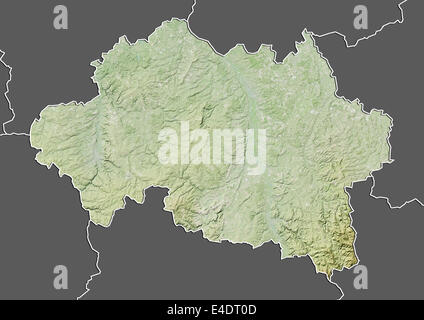 Map of Allier Stock Photo - Alamy