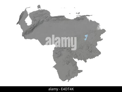 Venezuela, Relief Map Stock Photo - Alamy