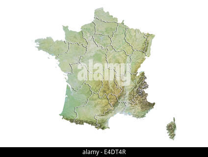 Region of Alsace, France, Relief Map Stock Photo - Alamy