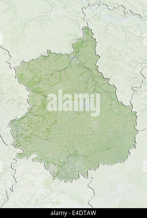Departement of Eure, France, Relief Map Stock Photo - Alamy