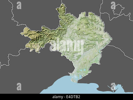 MAP OF GARD, FRANCE Stock Photo - Alamy