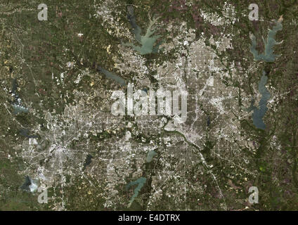 Dallas, Texas, satellite image Stock Photo - Alamy