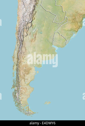 Argentina, Relief Map Stock Photo - Alamy