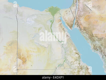 Egypt, Relief Map Stock Photo - Alamy