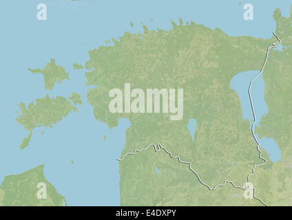 Estonia, Relief Map Stock Photo - Alamy