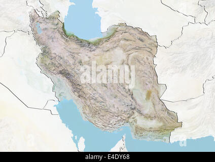 Iran, Relief Map Stock Photo - Alamy