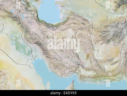 Iran, Relief Map Stock Photo - Alamy