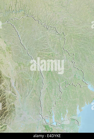 Moldova, Relief Map Stock Photo - Alamy