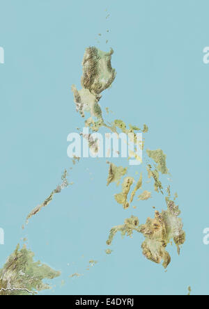 Philippines, Relief Map Stock Photo - Alamy