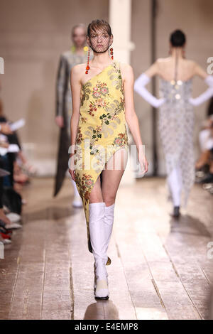 Models wear creations as part of the Martin Quad Spring/Summer 2027 ...