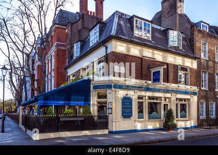 Le Colombier Restaurant, Chelsea, London Stock Photo - Alamy